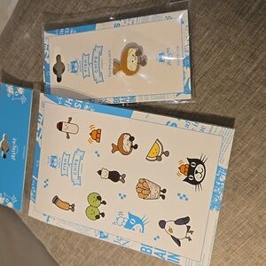 Jellycat | Toys | Jellycat Fish Chips Stickers And Lily Fish Pin New ...